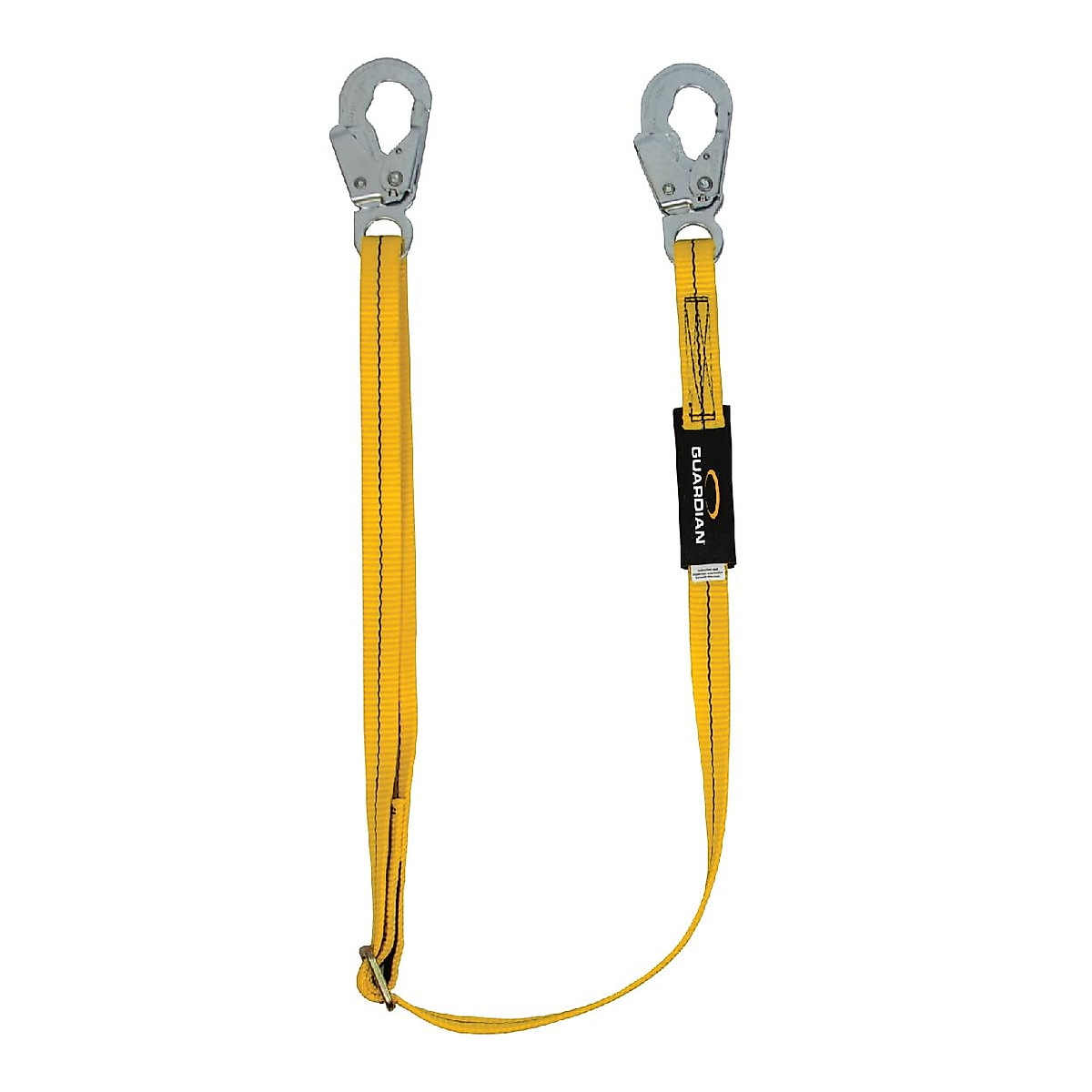 Guardian Fall Protection 01280 AWL4-6 Adjustable Non-Shock Absorbing Lanyard from 4-Feet to 6-Feet , Yellow