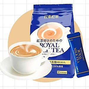 Nittoh Instant Royal Milk Tea (10 Sticks x 14g) 140g - Royal Milk Tea Latte that you can enjoy anytime hot or cold! You can also enjoy a Creamier Milk Tea Latte if you make it with Milk instead of water.