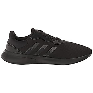adidas Women's QT Racer 3.0 Running Shoe, Black/Black/Iron Metallic, 9