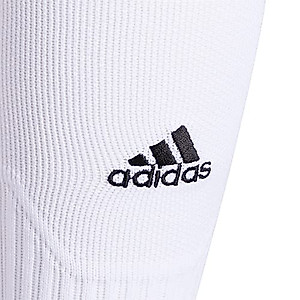 adidas 5-Star Team Cushioned Crew Socks (1-Pair), White/Black, Medium