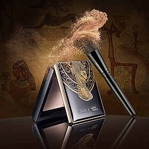 ZEESEA Pressed Powder The British Museum Egypt Series Long Lasting Oil Control Facial Finishing Brighten Setting Powder Multi-use Foundation (#02 Natural Beige)