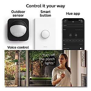 Philips Hue Discover Outdoor White & Color Ambiance Smart Floodlight (Hue Hub Required, Smart Light Works with Alexa, Apple Homekit and Google Assistant)