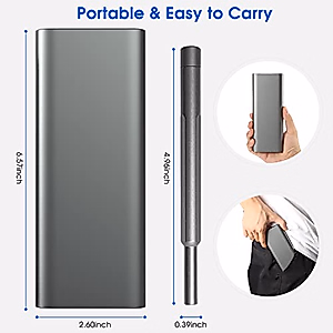 SOONAN Mini Precision Screwdriver Set, 48 in 1 Small Screwdriver Torx Bit Set, with Premium Quality Aluminum Case for iPhone, Smartphone, iPad, PC, Electronic Toys, Laptop, Eyeglasses