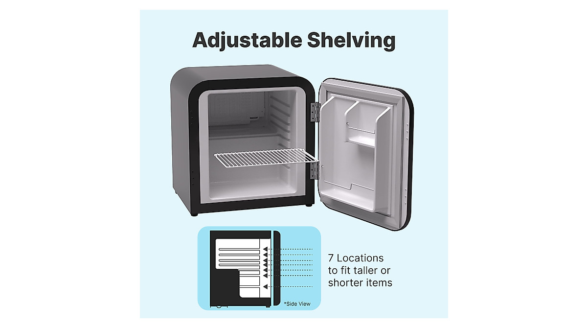 Husky Retro Mini Refrigerator - Stylish & Compact Design
