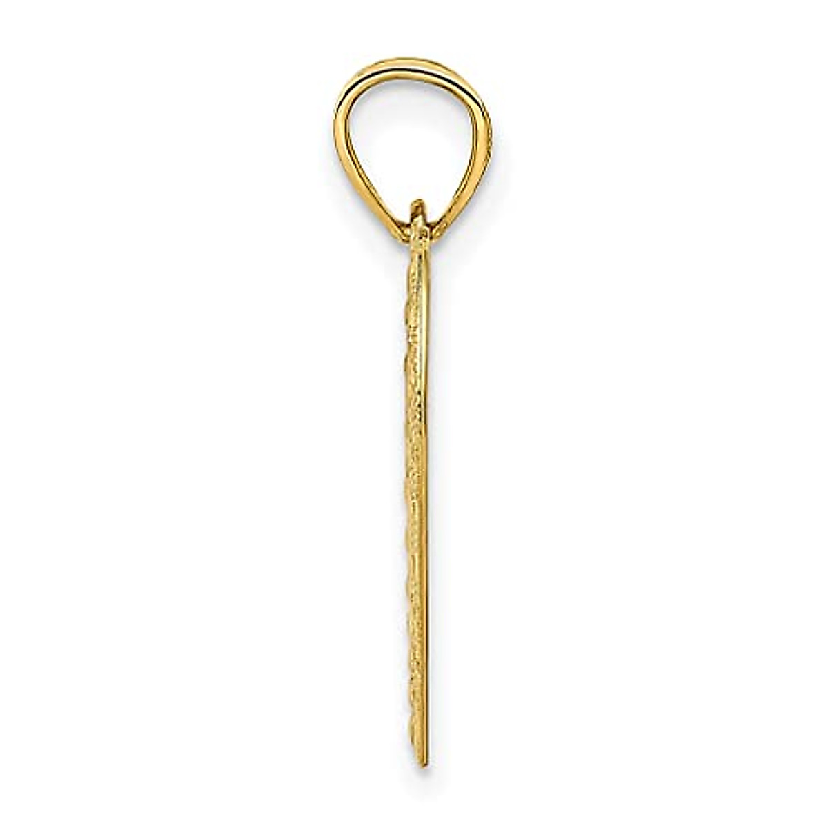 IceCarats 14K Yellow Gold Doves Heart Necklace Love Pendant Charm Only