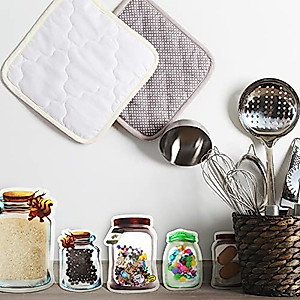 50 Pieces Mason Jar Bottles Bags Mason Jar Zipper Lock Bags Reusable Food Storage Bags Snacks Sandwich Zipper Sealed Bags Fresh Bags Airtight Seal Storage Bags Nuts Candy Cookies Bags