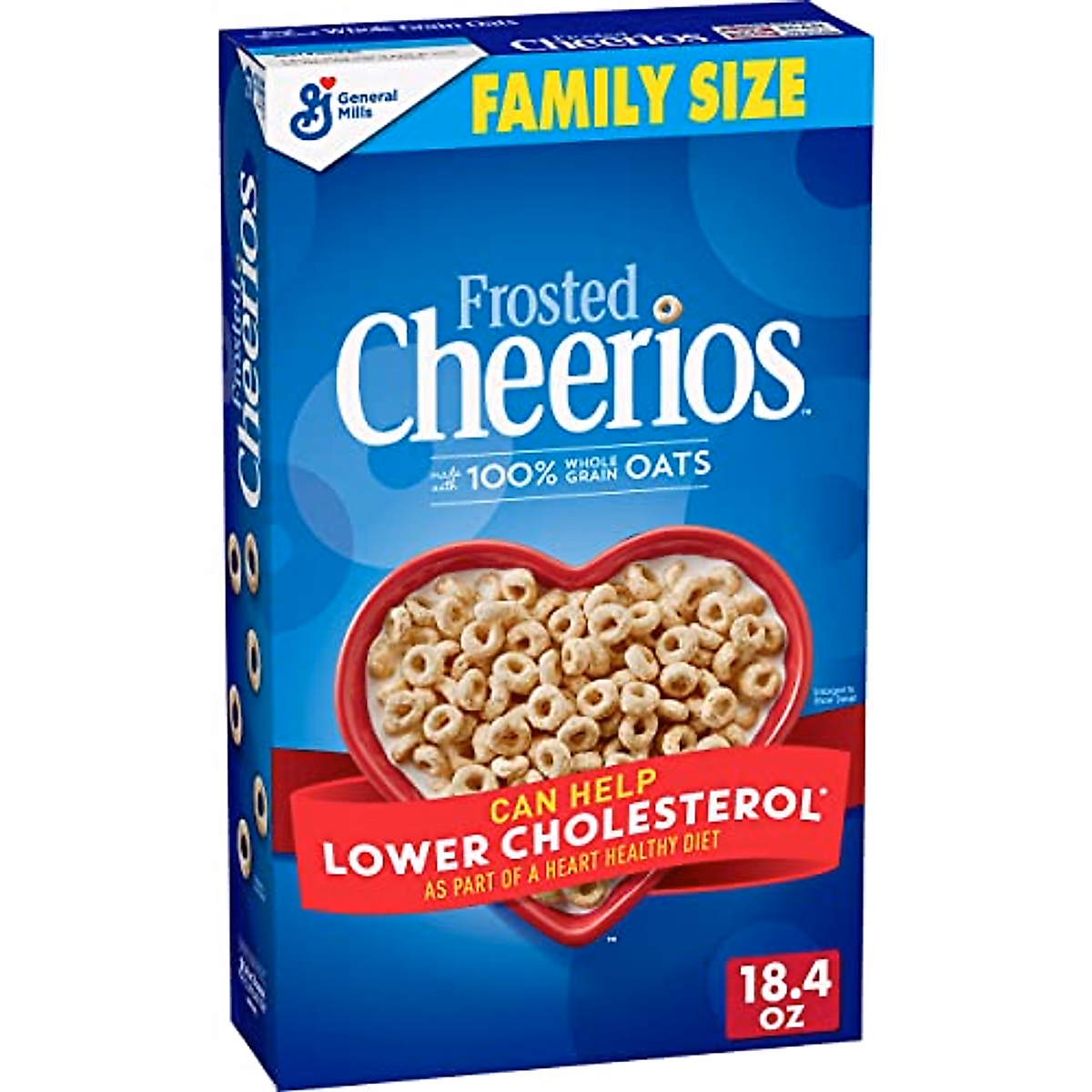 Frosted Cheerios, Heart Healthy Cereal, Family Size, 18.4 OZ