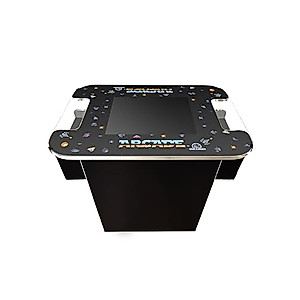 Game Classics Commercial Grade Cocktail Arcade Machine 400 Electronic Games, 2 Player, 19inches LCD Screen, Sided Retro Video Table 3 Year Warranty, Black