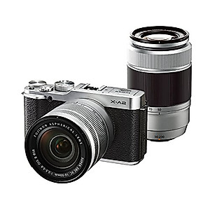 FUJIFILM Mirror-Less Single-Lens X-A2 Double Zoom Lens kit Silver X-A2S1650II / 50230II [International Version, No Warranty]