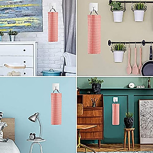 Plastic Bag Holder 4 Pack Grocery Bags Holders, Wall Hanging Large Grocery Bag Storage Dispenser Shopping Bag Carrier Holder Organizer, Folding Recycling Garbage Bag Holder for Trash Bags with 4 Hooks