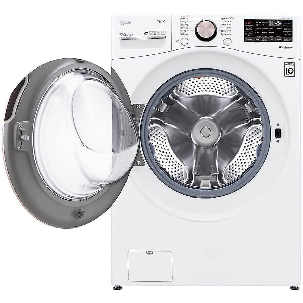 LG 4.5 Cubic Feet Ultra Large Capacity Smart Wi-Fi Enabled Front Load Washer with TurboWash 360-Degree Technology and Built-In Intelligence (White)