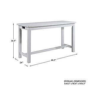 Homelegance 4-Piece Counter Height Dinette Set, White