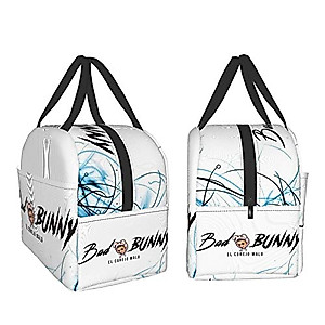 Bad Bu-nny Insulated Lunch Bags For Kids & Women Durable Reusable Leakproof Mens Lunch Box Lunch Tote Bag Cooler Bag Container Lunch Pail Bags For Work Picnic Sports Travel