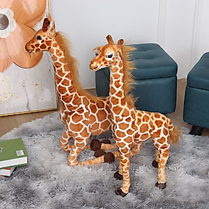 BARMI 31.49" Tall Giraffe Stuffed Animal Plush Toy for Nursery Decorations
