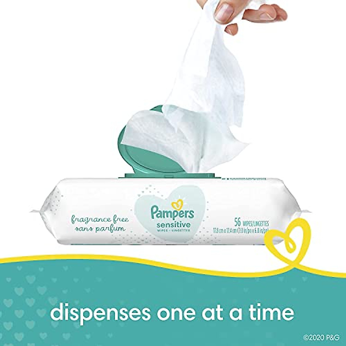 Pampers - Sensitive - Baby Wipes - 56 Wipes