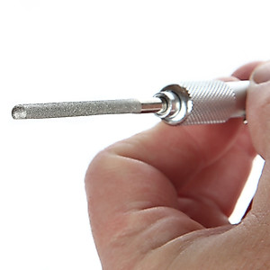 Trenton Gifts Crystal and Glass Repair File, Carbide Metal Diamond Grit Tool