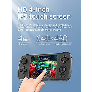 RG405M Pocket Retro Handheld Game Console - Aluminum Alloy CNC - Android 12 System - Supports Google Play - 4.0 Inch IPS Touch Screen with - 128G TF Card 3172 Games - 4500 mAH Battery