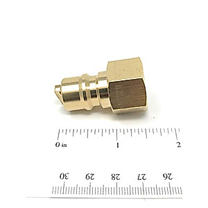 1/2" QDD Female NPT Insert Hose Connector Plug Brass Quick Release Valve [3612] Propane LP Natural Gas Fluid or Air Connect/Disconnect Conexion