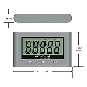 Redmon XL Field Scale Plus Remote Display, Grey
