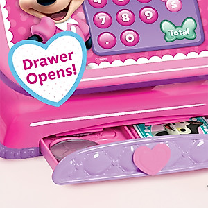 Disney Junior Minnie Mouse Bowtique Cash Register with Sounds, Dress Up and Pretend Play