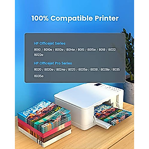 Remanufactured HP 910XL Ink Cartridge Work with HP OfficeJet 8025 8035e 8025 8035 8028 8022 8020 Printer, HP OfficeJet pro 8025e Ink Cartridge