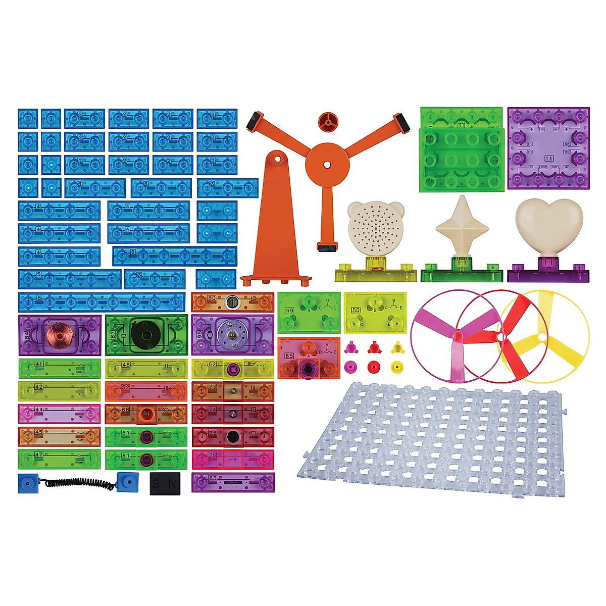 E-Blox Circuit Blox Builder - 800 Projects Circuit Board Building Blocks Coding Kit Toys Set for Kids Ages 8+, CB-0187