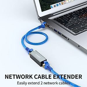 RJ45 Coupler, IIABC Ethernet Coupler 3 Pack, in Line Coupler for Cat7/Cat6/Cat5e/Cat5 Ethernet Cable Extender Adapter Female to Female