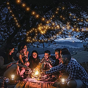 Solar String Lights Outdoor Garden [2PACK] 40 Feet 105 LED, fairy Solar Powered Patio Lights Waterproof solar powered patio lights for Yard Porch Wedding Party Lights 8 Combinations(Warm White)