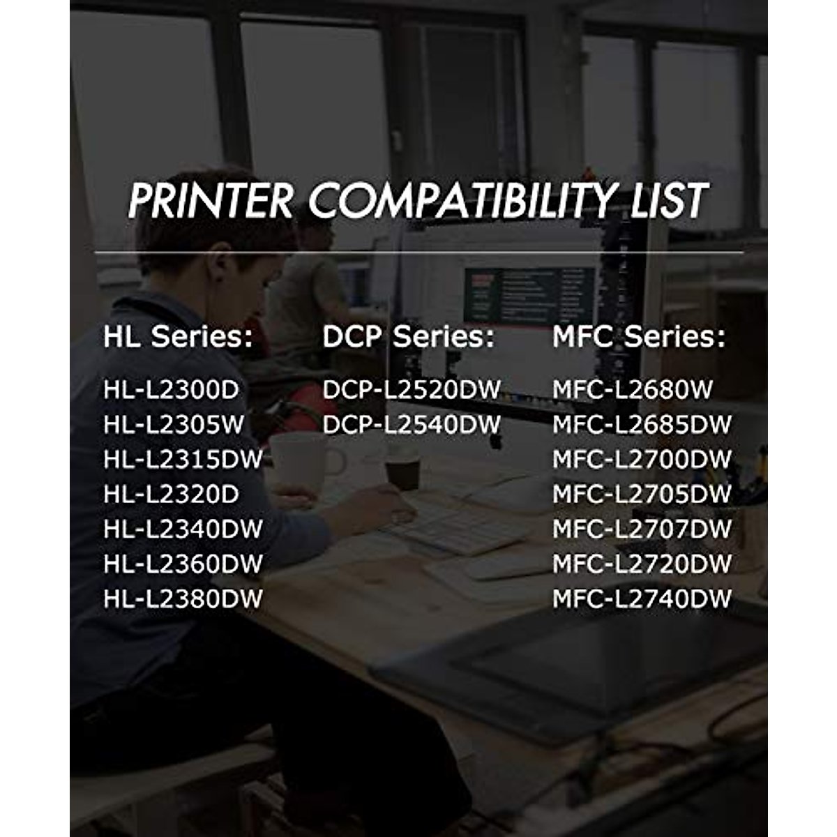 (Toner &Drum) GTS Compatible DR 630 Drum Unit and TN 660 Toner Cartridges Replacement for TN660 DR630 Combo for use in DCP-L2520DW DCP-L2540DW HL-L2300D HL-L2340DW MFC-L2700DW Printer (Pack of 3)