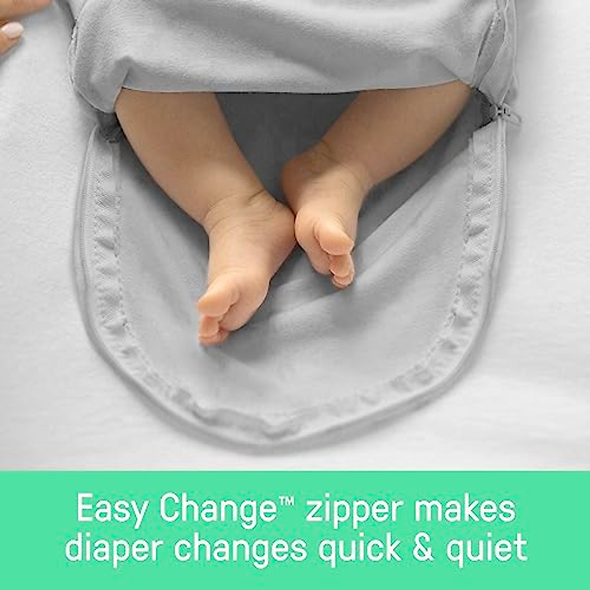 SwaddleMe by Ingenuity Easy Change Swaddle in Size Small/Medium, For Ages 0-3 Months, 7-14 Pounds, Up to 26 Inches Long, 3-Pack Baby Swaddle with Easy Change Zipper