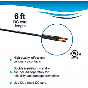 HQRP 5V 2.5A AC Adapter Power Supply Compatible with Raspberry Pi 3 Model B B+ A+ Plus; Banana Pro [UL Listed] Plus HQRP Euro Plug Adapter