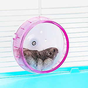 4.7 Inch Quiet Hamster Exercise Wheel, Silent Spinner (Blue)