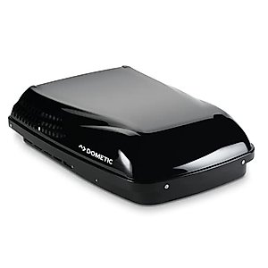 Dometic Penguin II Low Profile Rooftop Air Conditioner - Hi Cap 15k BTU AC with Multi-Zone CCC II Control Board - Portable Black Air Conditioner for RVs, Trailers, and Campers, Cool Only