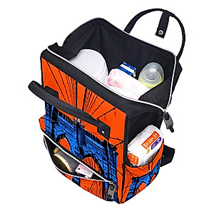 Brooklyn Bridge Landscape Changing Pad Diaper Bag Maternity Baby Nappy Backpack