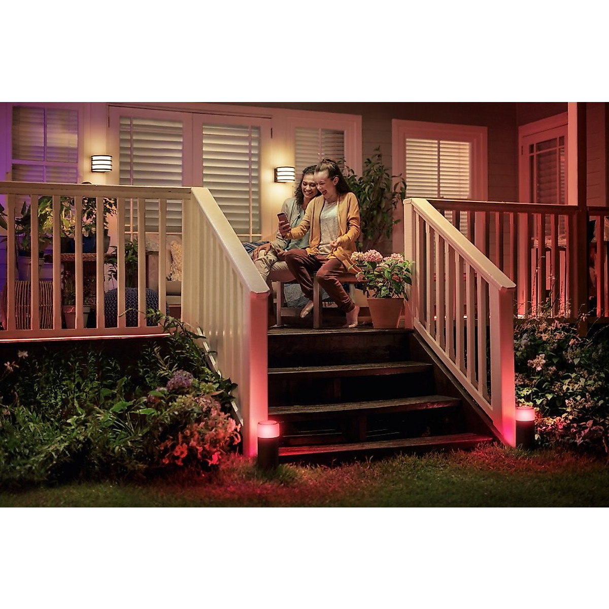 Philips Hue Calla White and Color Ambiance Outdoor Pathway Light Base Kit (1 Light, Power Supply and Mounting Kit), Works with Amazon Alexa, Apple Homekit and Google Assistant, Hue Bridge Required