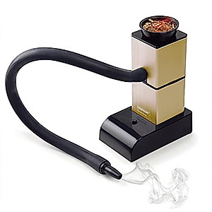 CREATIVECHEF Smoking Gun，Cocktail Smoker Kit，Used Outdoors, Bars, Parties，Aluminum Alloy Material，Yellow