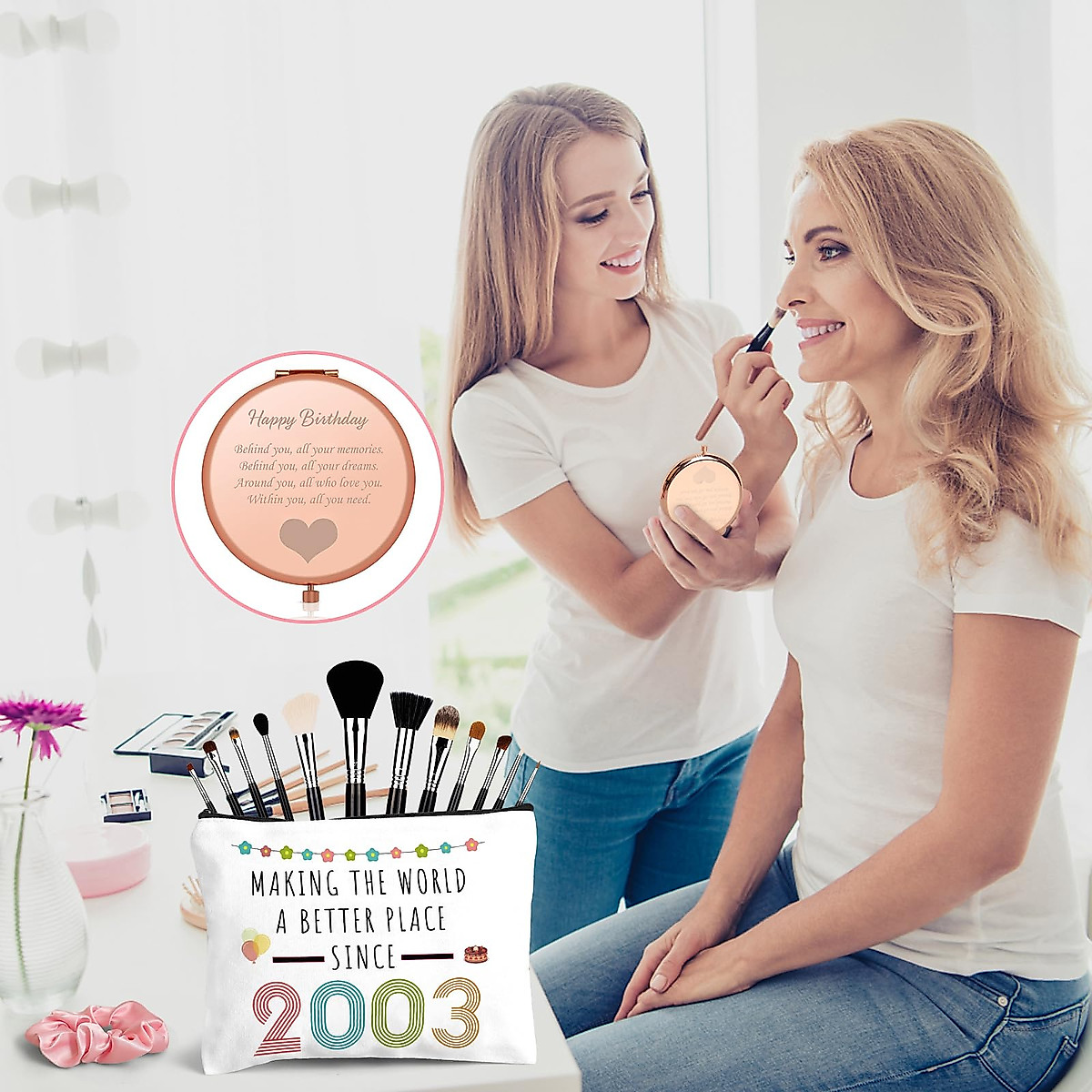 21st Birthday Gifts for Her, 21st Birthday Gifts for Women, Happy 21 Year Old Gifts for Her, 21st Birthday Baskets for Daughter Sister Friend, Gifts for 21st Birthday Female Born in 2003, 21 Fabulous