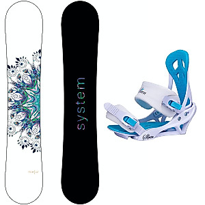 Package-System 2022 Flite Women's Snowboard-146 cm-Siren Mystic Bindings