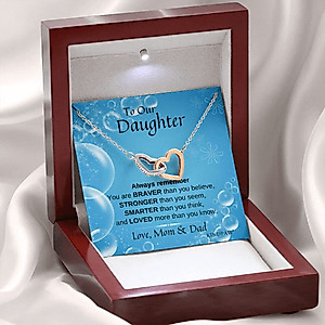 KINDPAW Daddy To Daughter Necklace – Graduation Day, Birthday Gift For Daughter From Father – Fashion Jewelry For Teen Girls