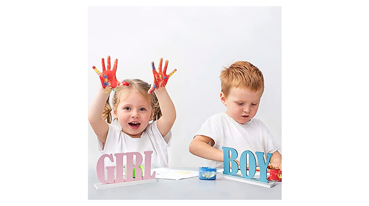 Boy or Girl Sign – Stylish Wooden Decor for Baby Showers