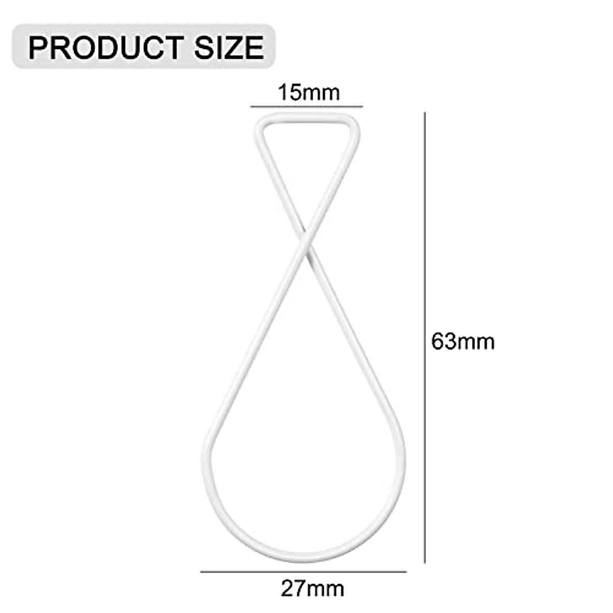 60 Pieces Drop Ceiling Hooks Clips Ceiling Tile Hooks Drop Ceiling Clips for Hanging Classroom Ceiling Hangers Suspended Tile Hanger for Classroom Office Home Wedding Decorations (White, 60 Pcs)