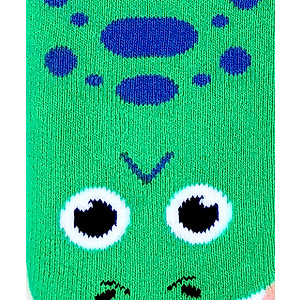 Pals T-Rex & Triceratops Crew Socks for Adults, Mismatched Style, Durable & Cozy Pair for Men & Women, Funny, Crazy, & Funky, 1 Pair