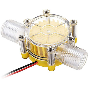 5pcs Water Flow Generator Turbine Generator Hydroelectric Micro Hydro Generator 1/2 Inch Portable Water Charger 10W (12V)