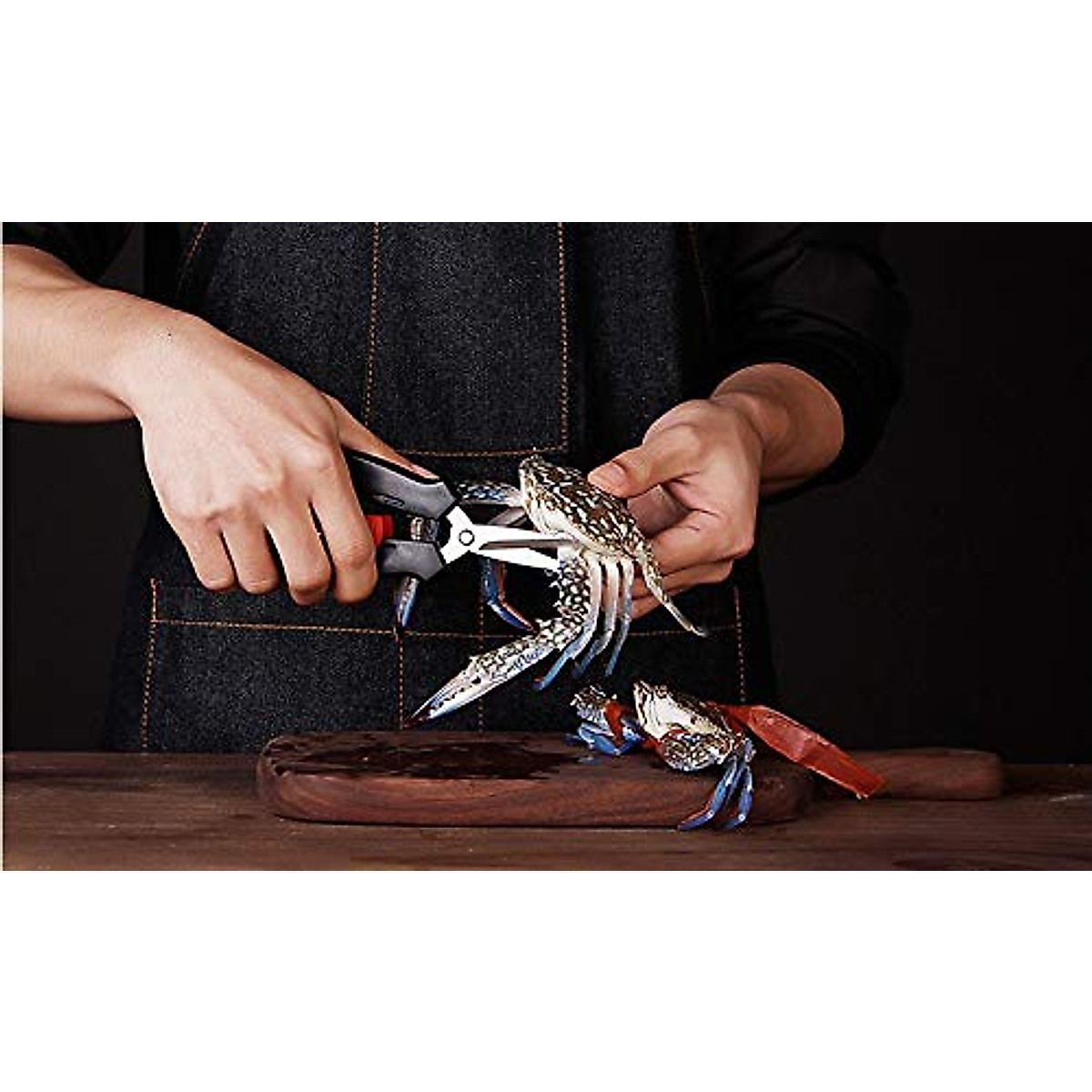 Criativo live Seafood Scissors, Lobster Scissors, Crab Scissors, Seafood Tools 4Pcs and Lobster Forks 4 Pcs