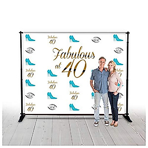 BannerBuzz Custom Step and Repeat Banner, Graphic with Hardware, 11 oz. PVC Flex, 720 DPI Eco-Solvent Printing, for Events and Parties, Photography Background (8'W x 10'H)