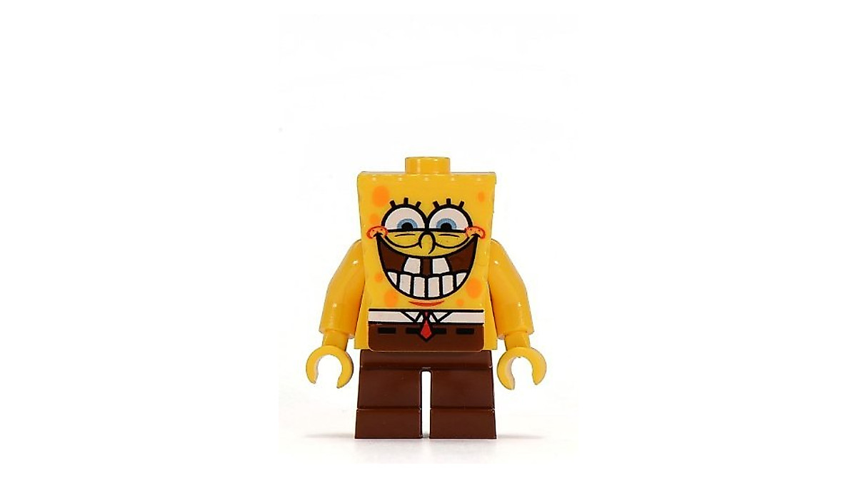 LEGO Minifigure - Spongebob Squarepants - Spongebob Grinning with ...