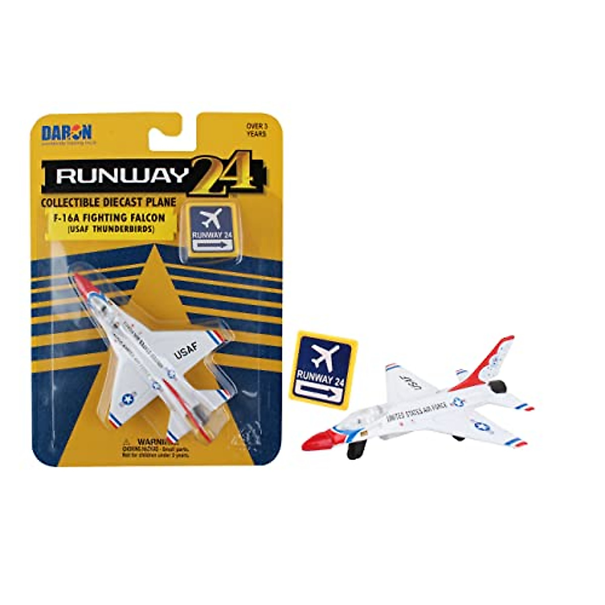 Daron Worldwide Trading Runway24 F-16 Thunderbird No Runway Vehicle