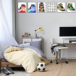 Sneaker Poster Stacked Shoebox Collection Hypebeast Sneaker Poster Set of 6 Unframed (8''x10'') Hypebeast Room Decor Sneakerhead Posters for Guys Bedroom Sneaker Wall Art Gift for Boys Sneaker Print