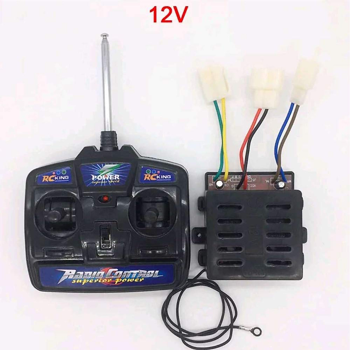 27mhz Universal Remote Control and 12V Receiver Kit Remote Controller Control Box Accessories for Kids Car Children Electric Ride On Toys Replacement Parts