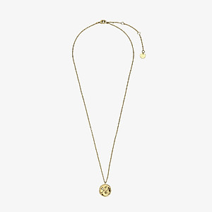 Pura Vida 18" Gold Plated Crystal Wave Coin Necklace - Handmade Statement Necklace with Czech Crystal - Gold Necklace for Women, Long Necklaces, Boho Jewelry for Women - 3" Extender